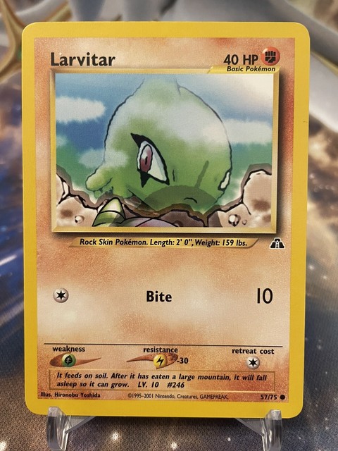 Pokémon TCG Larvitar Neo Discovery 57 Regular Unlimited Common for sale ...
