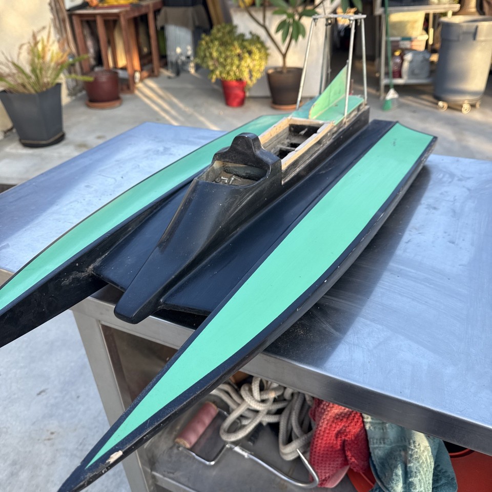 PRATHER LAP CAT RACING RC TUNNEL HULL BOAT 35"INCH NITRO P/airboat | eBay