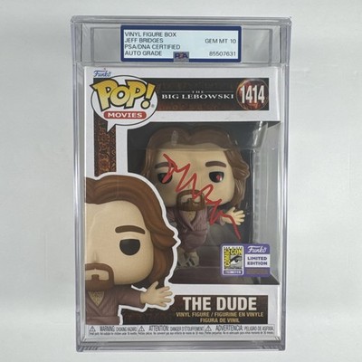 Jeff Bridges Signed Autograph The Dude Funko Pop #1414 PSA/DNA 10 Gem ...