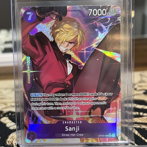 One Piece TCG Sanji OP09-065 SR Alt Art NM Emperors In The New World | eBay