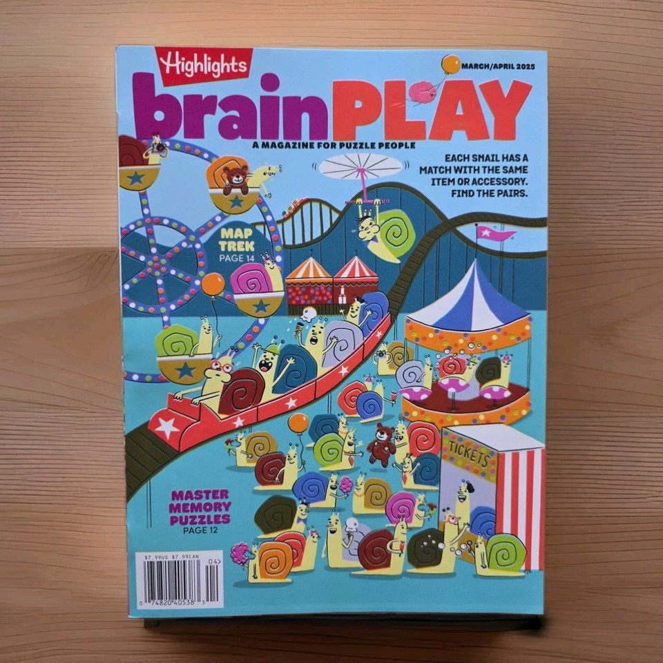 Highlights Magazine BRAINPLAY March / April 2025 | eBay