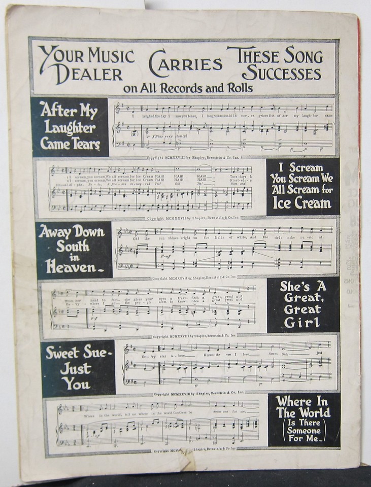 That's My Weakness Now - Bud Green & Sam H. Stept- Sheet Music 1928 | eBay
