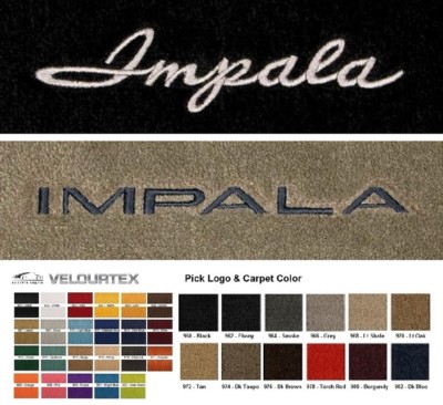 Lloyd Mats Velourtex Impala Word Custom Front Floor Mats (1961-1964) | eBay