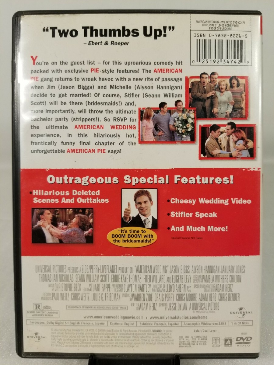 Ebert American Wedding Lot Of 6 Dude Movies DVD Beavis And Butthead