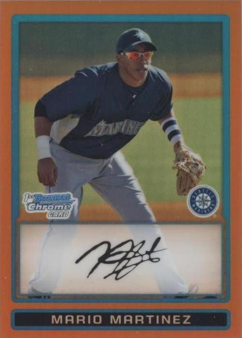 2009 Bowman Chrome - Prospects Mario Martinez #BCP170 Orange Refractor ...