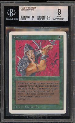 Magic the Gathering MTG Berserk Unlimited BGS 9 Mint | eBay