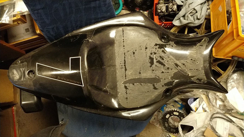 Yamaha YZF R1 2004 CARBON FIBER SOLO SEAT BACK REAR TAIL USED PHOTO | eBay