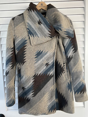 Thread & Supply Womens Western Aztec Print Coat Size Small | eBay