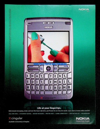 Nokia E62 Cell Phone Cingular 2006 Trade Print Magazine Ad Poster ...