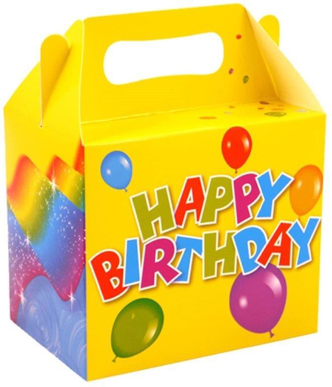 40 Childrens Kids Themed Carry Food Meal Box Birthday Party Loot Bag ...