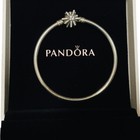 Pandora Fireworks Bangle Bracelet Sterling Silver CZ The Best Is Yet To ...