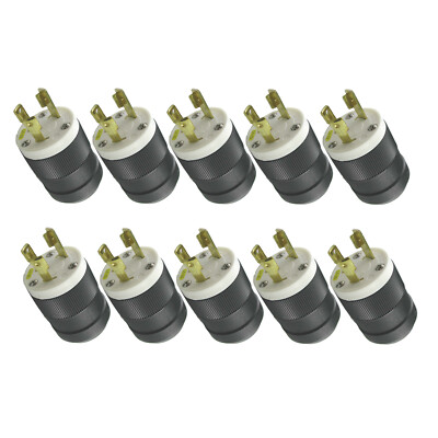 10-pk NEMA L5-30P Male Plug 30A 125V Generator Plug L530P L5-30 | eBay
