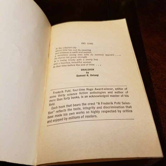 Dhalgren by Samuel R Delany Bantam Y8554 PB 1975 for sale online | eBay