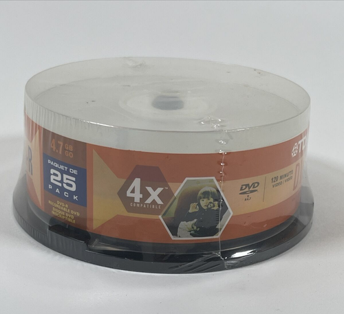 TDK - 4X Compatible 4.7GB DVD-R 25-Pack Spindle - 120 Minute Blank DVD ...