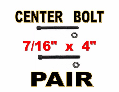 Leaf Spring Center Bolt Pin - 7/16" x 4" (PAIR) Fine Threaded Leaf ...