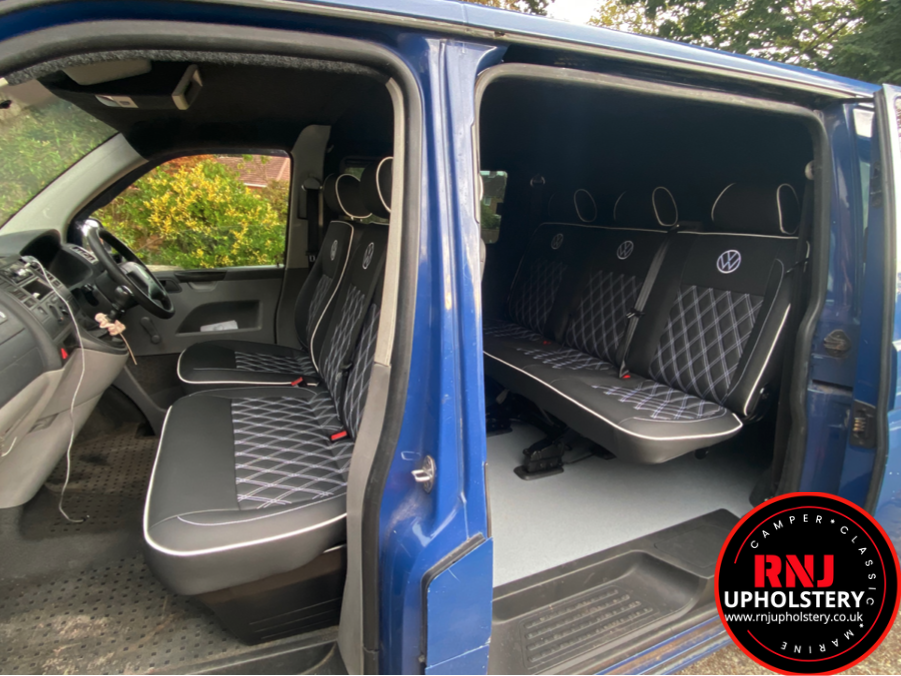 VW Transporter T5 T5.1 T6 Upholstered Kombi Shuttle Seats Driver ...