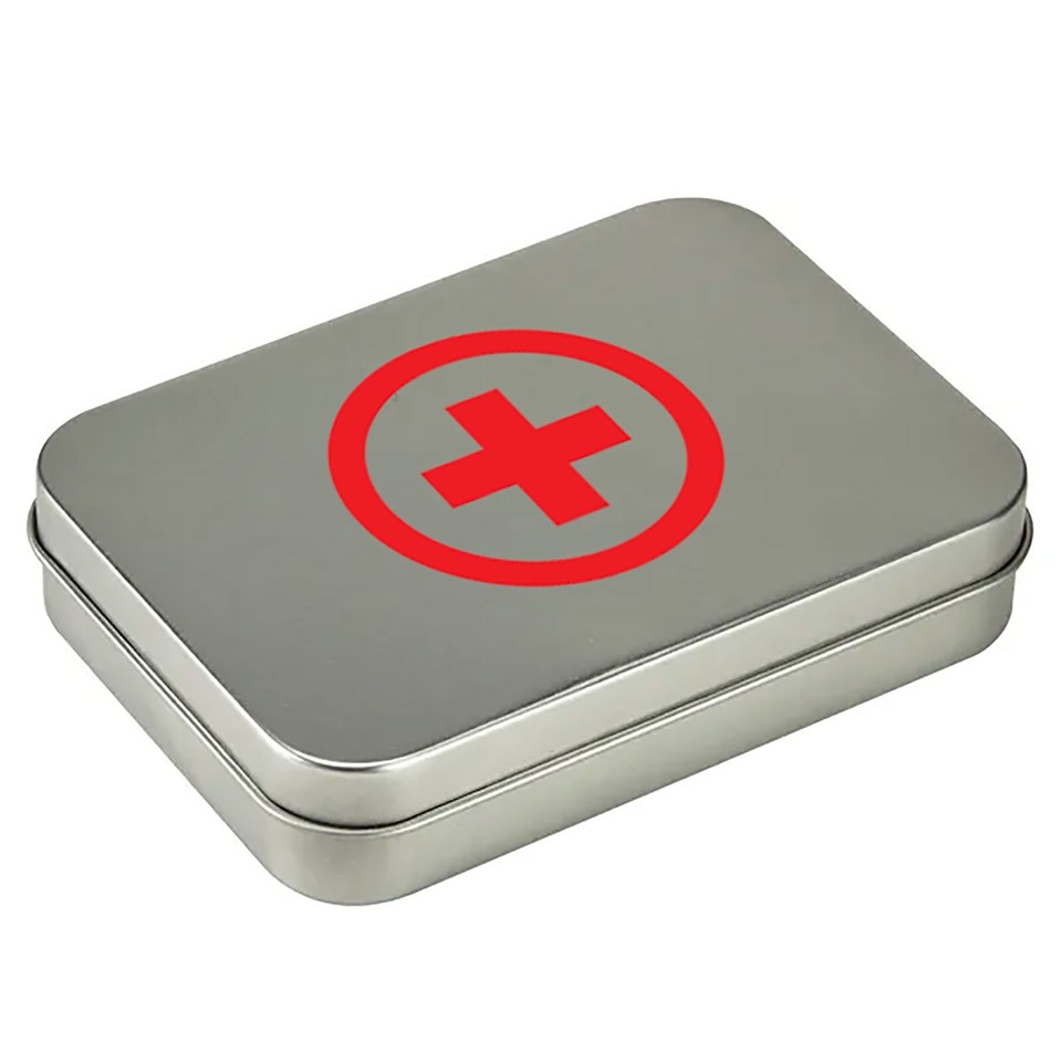 Small Empty Survival First Aid Kit Tin Box (20 Metal Storage Tin) - see ...