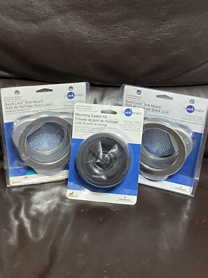Insinkerator 2 Quick Lock Sink Mount + 1 Mounting Gasket Kit Garbage ...