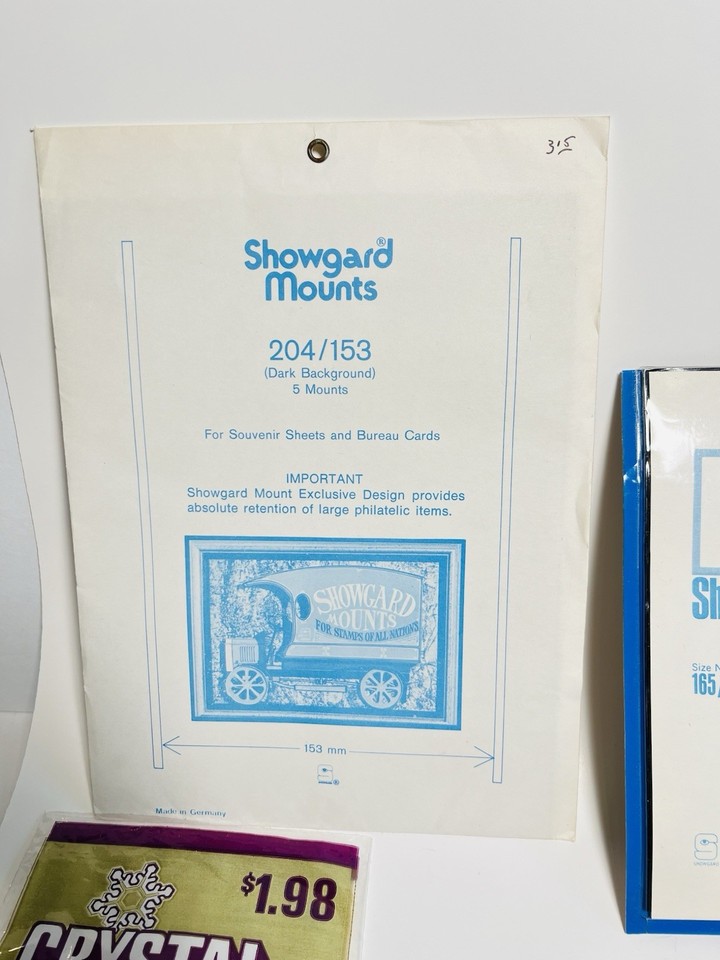Lot of Unused Showgard, Scott, Crystal Stamp Mount Mounts - BLACK ...