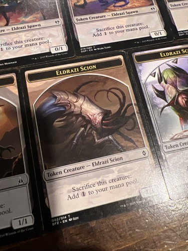 14x Eldrazi Creature Tokens MTG Horror Spawn Scion Magic The Gathering ...