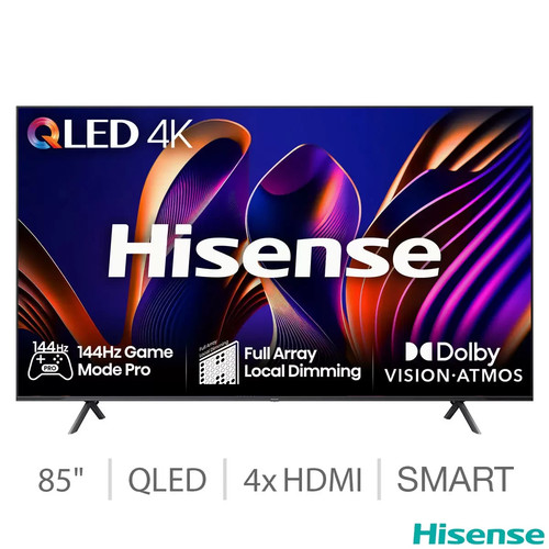 Hisense 85E77NQTUK PRO 85 Inch 4K QLED Freely Smart TV (SRP £1,149 ...
