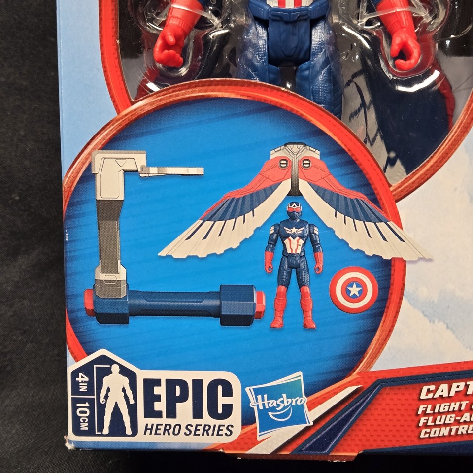Captain America Brave New World Flight Control 4” Figure Epic Hero ...