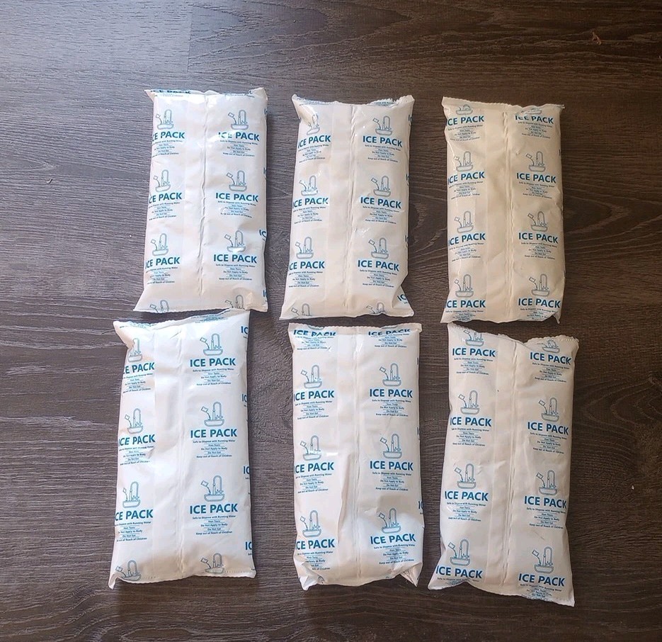 Soft Ice Packs - 6 Pack Reusable Used | eBay