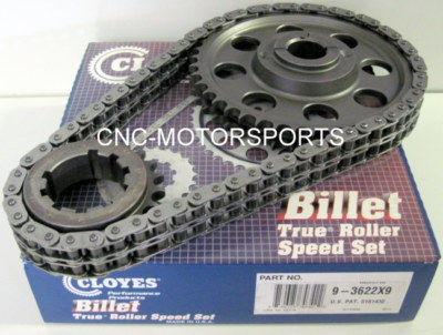 BB FORD 460 514 RACE BILLET TRUE ROLLER TIMING CHAIN 9 KEYWAY CLOYES 9 ...
