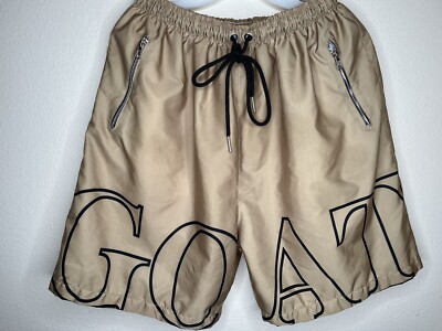Men’s Large Laced Up by Sneak Gallery GOAT Gold Shorts, Good Condition ...