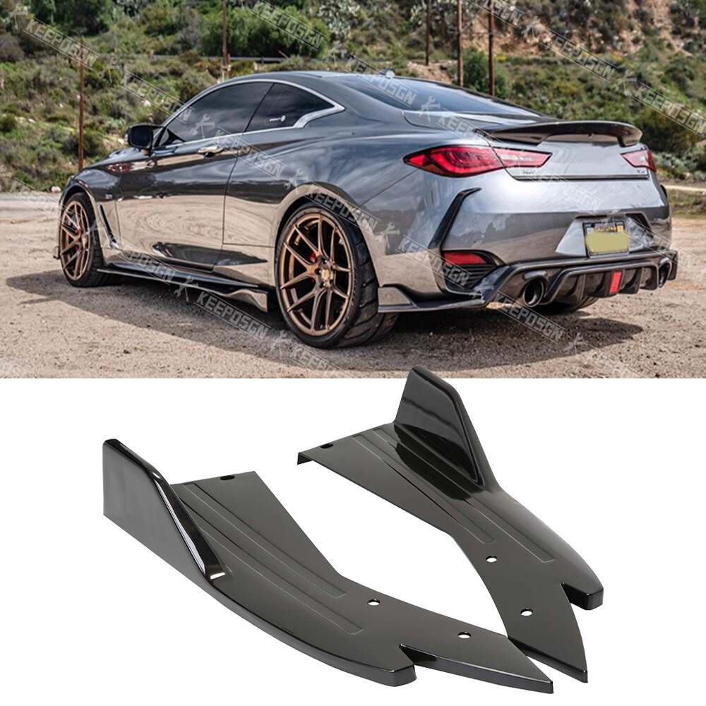Infiniti Q50 Q60 G35 G37 Rear Spats Bumper Splitter Lip Diffuser ...