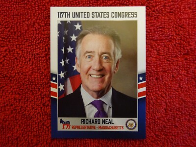 2021 U.S. Congress Fascinating Cards Richard Neal Massachusetts ...