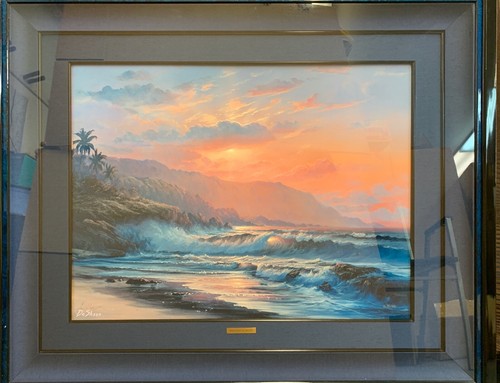 Oahu Sunset William DeShazo Print 24 in. by 30 in. Signed and Numbered ...