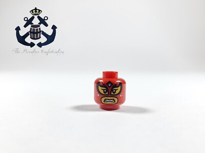 LEGO Red Head Balaclava Female Wrestler 3626cpb3077 For Luchadora ...