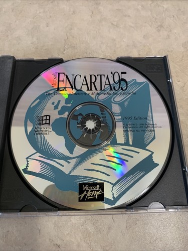 Microsoft Home Encarta 95 Complete Interactive Multimedia Encyclopedia ...