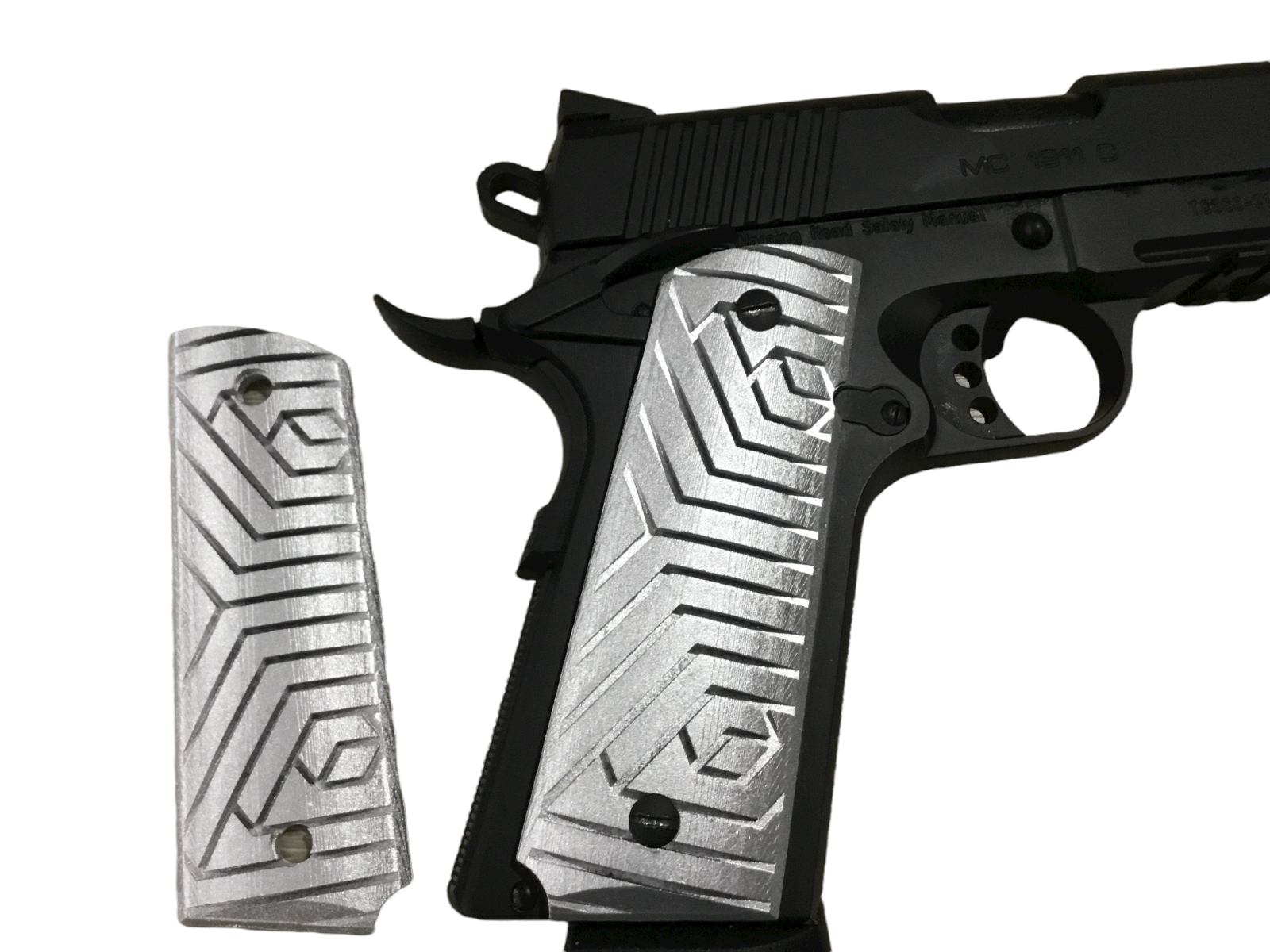 SSWI Full Size 1911 .45acp and Clones Geometric Grips - Any Color ...