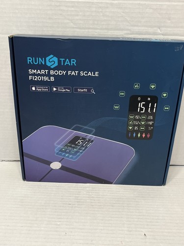 Smart Scale Black Body Fat Instant Heart Rate BIA Technology Fl2019LB ...