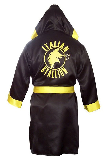 Rocky Balboa Movie Cosplay Boxing Robe Shorts Costume Set American Flag ...