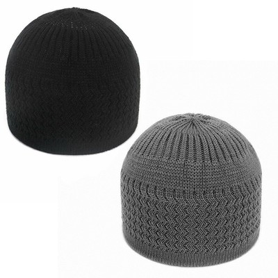 2PCS New Skull Cap Kippah Islamic Beanies Cap Muslim Cap Mosque Hats ...