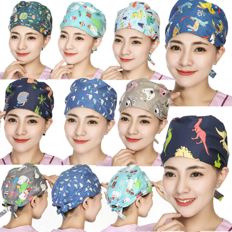 Clinic Medical Hat Doctor Surgical Print Women and Man Working Cap ...