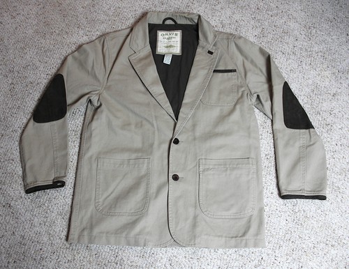 ORVIS Zambezi Twill Jacket Mens 40 Canvas Safari Hunting Field Elbow ...