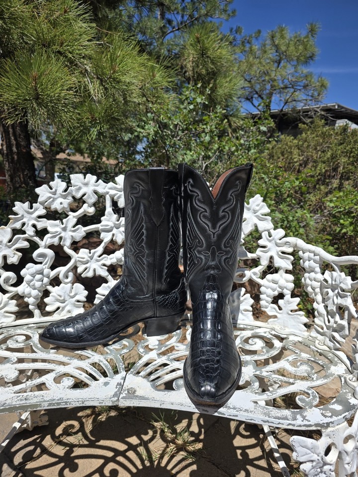 10.5D RODNEY AMMONS GIANT 🔥 ALLIGATOR 🔥 TAIL VTG CUSTOM COWBOY WESTERN ...