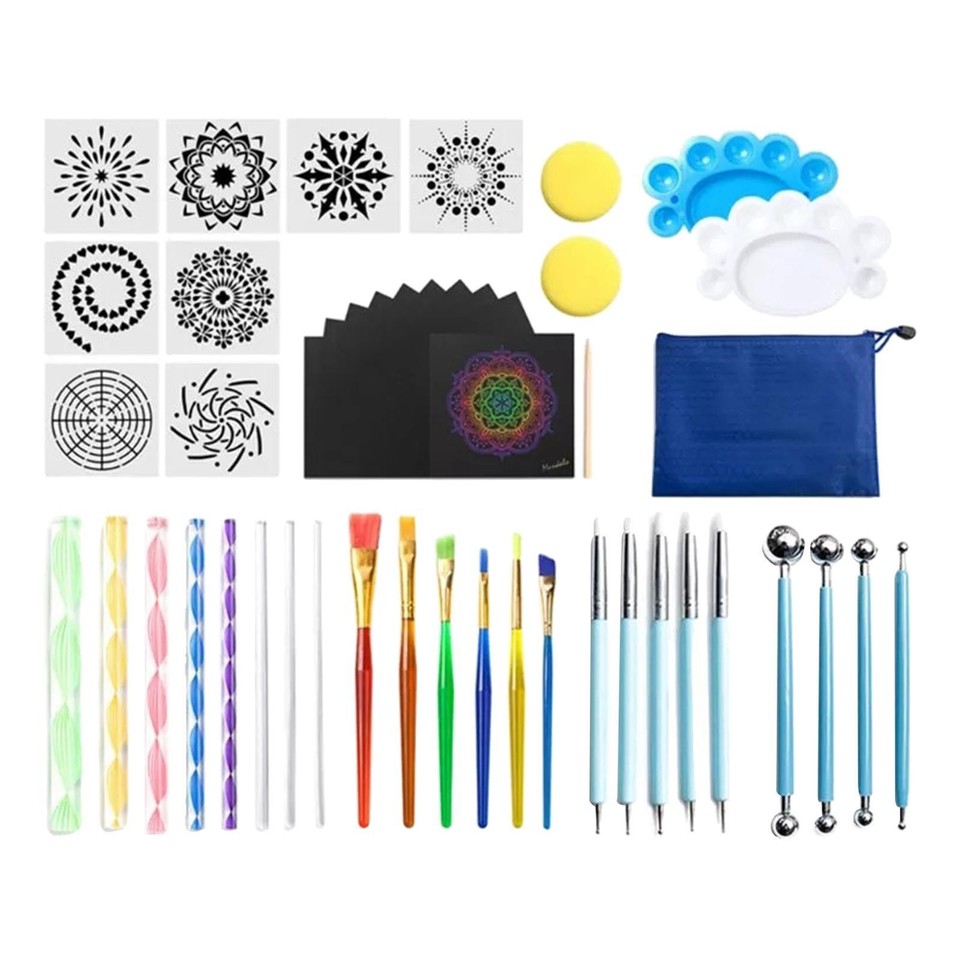 47 Set Mandala Dotting Tool Set for Painting, Nail Painting, Drawing ...