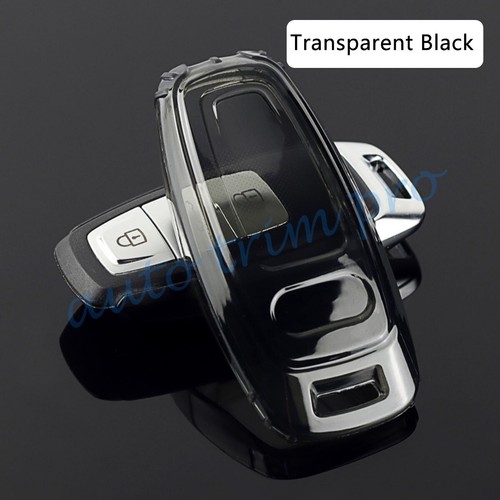Clear Key Case Bag Shell Fob Holder Cover For Audi A3/S3 A6 A7 Q7 Q8 S6 ...