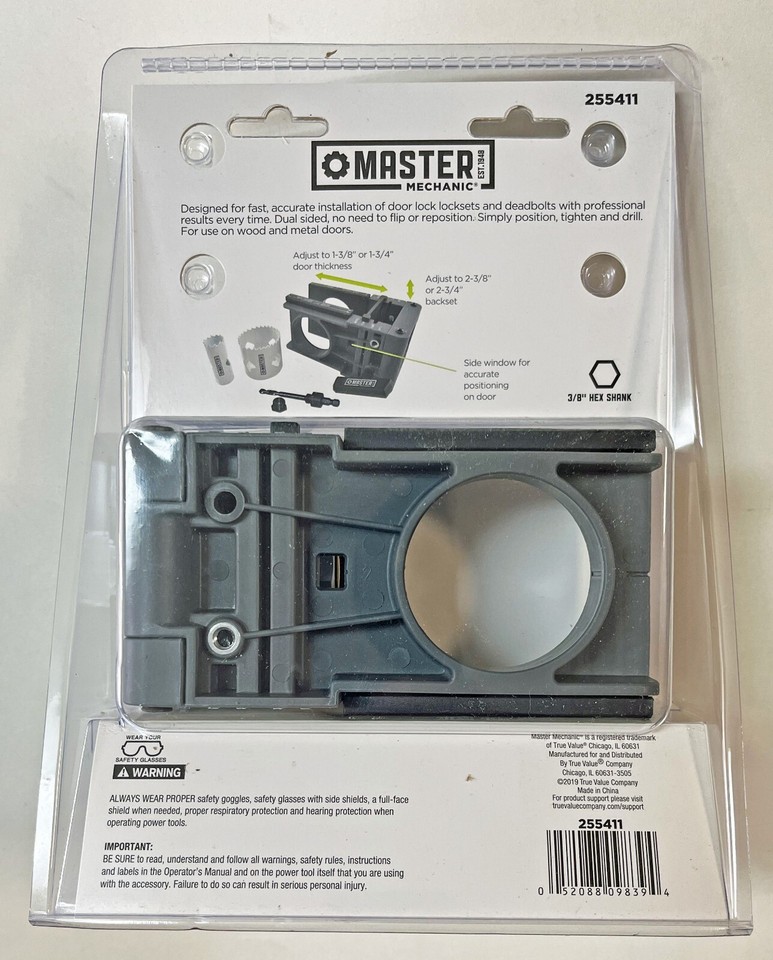 Master Mechanic DOOR LOCK INSTALLATION KIT Bi-Metal Hole Saws | eBay