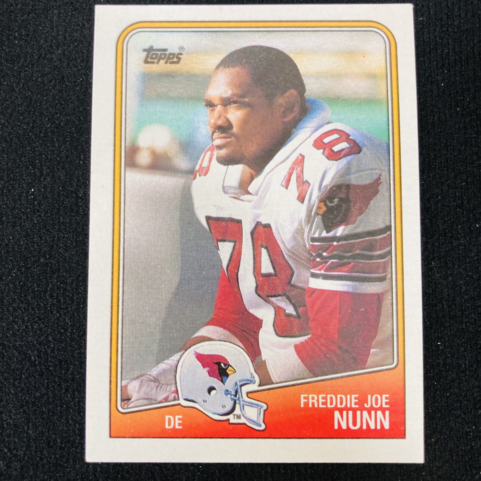 VTG‼ 1988 Topps Card #256 FREDDIE JOE NUNN Phoenix Cardinals • EX‼ •w ...
