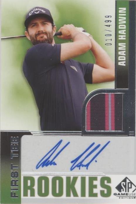 2021 SP Game Used - First Tee Rookies Level 1 Adam Hadwin #54 /499 (AU ...