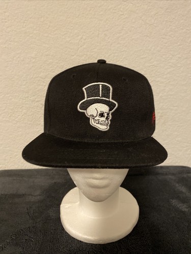 SSUR New York Skull Top Hat Black Embroidered Snapback Adjustable Cap ...