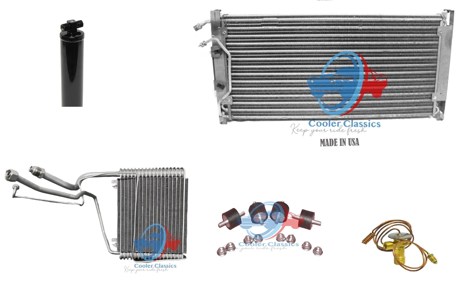 65 Buick LeSabre AC CONDENSER W/STV Evap Dri Exp Valve RB1980 EV6151 ...