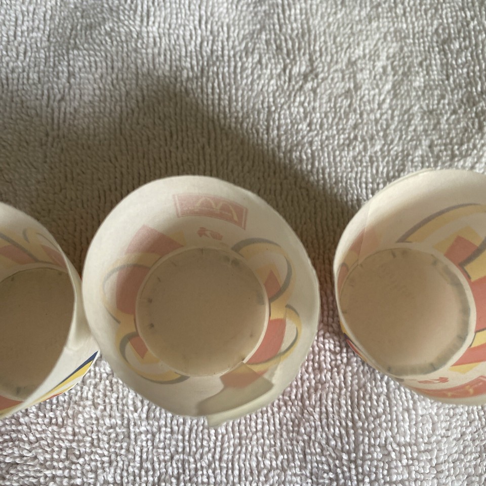 ,McDonald's, "Un-Used" Paper Cup (Vintage) Logo , Teeny Tiny, 1.75x1.5 ...