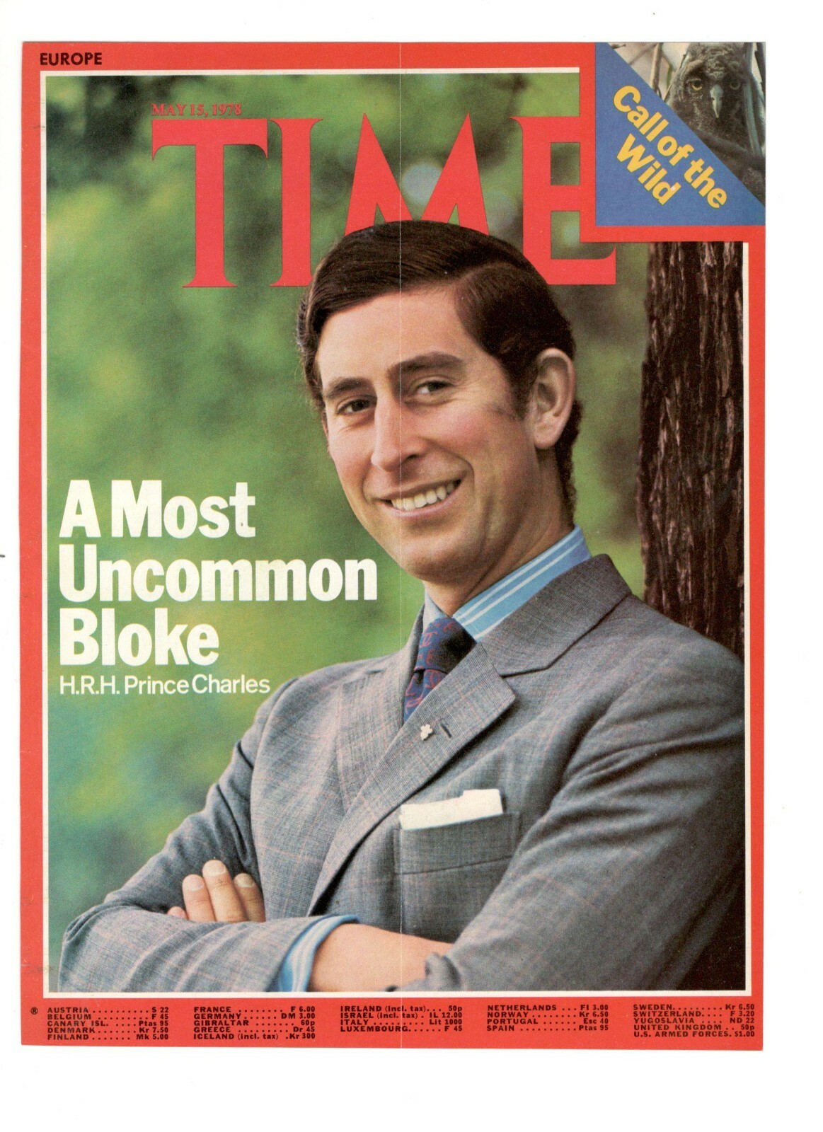 Prince Carlo of England 1978 Time Cover 1 Original Page | eBay
